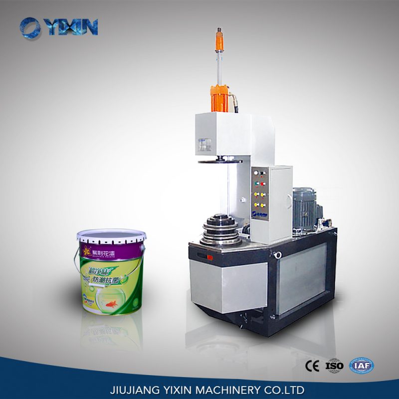 GT4A28Q manual open top square tin can sealer with pneumatic lifting ...